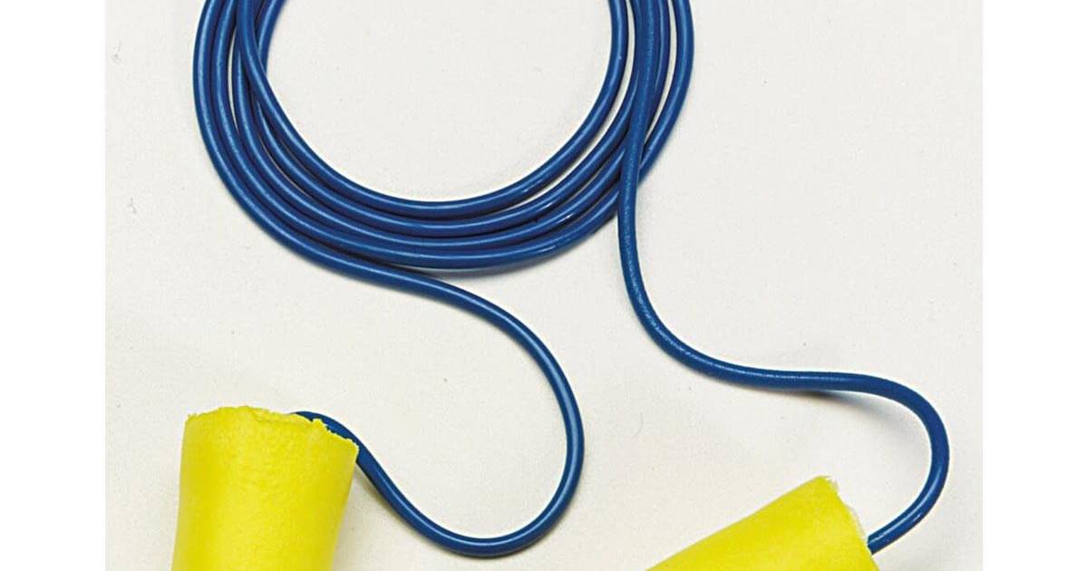 Earplug Corded 2 Large Hearing Conservation 312-1224 E-A-R Taperfit ...