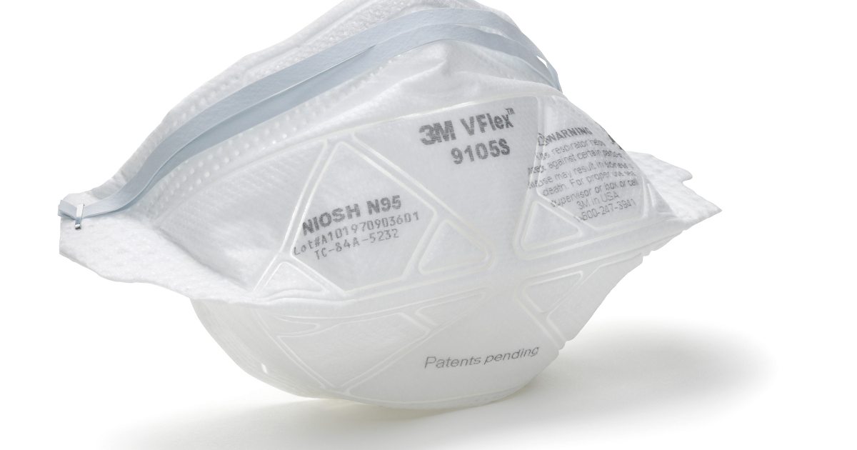Respirator Particulate 9105S N95 Small Vflex 400 Per Case | Product ...