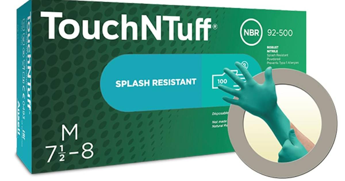 Glove Disposable Nitrile Large Teal Powdered 5Mil Textured Fingers 9-12 ...