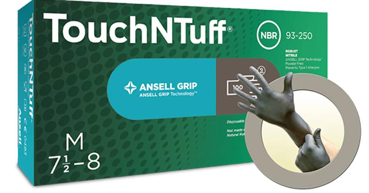 Glove Disposable Small Nitrile Touch N Tuff Gray 5 Mil Powder-Free ...
