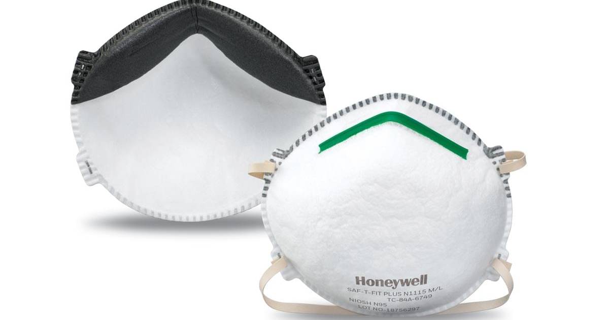 Respirator Disposable Particulate Mediumlarge N95 Saf-T-Fit Plus ...