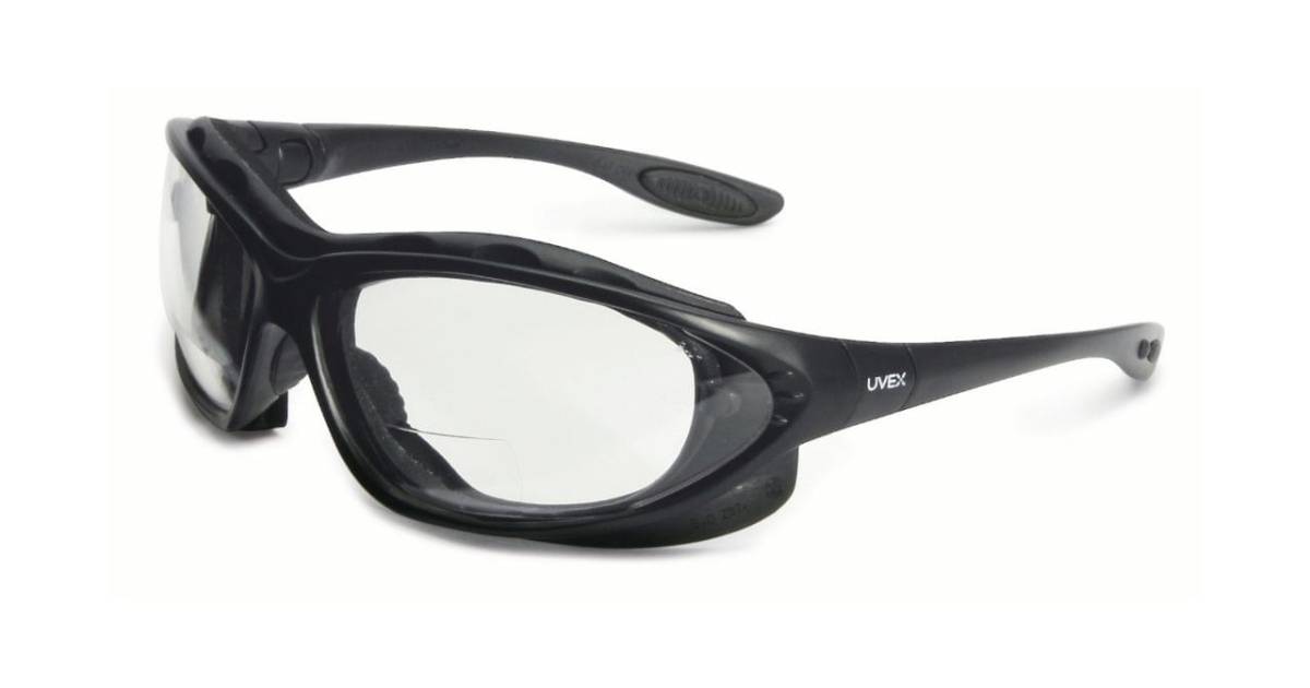 Glasses Safety Clear Seismic Reader Magnifier +2.0 Black Frame ...