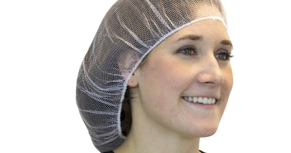 Hairnet Mesh 18" White Polyester 100 Per Bag | Product | Crescent Box ...