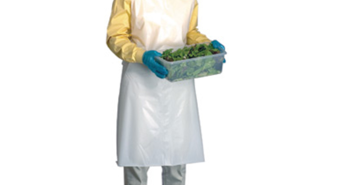 Apron 1.5 Mil Embossed Polyethylene Top Loop Side Ties 28X46 Disposable ...