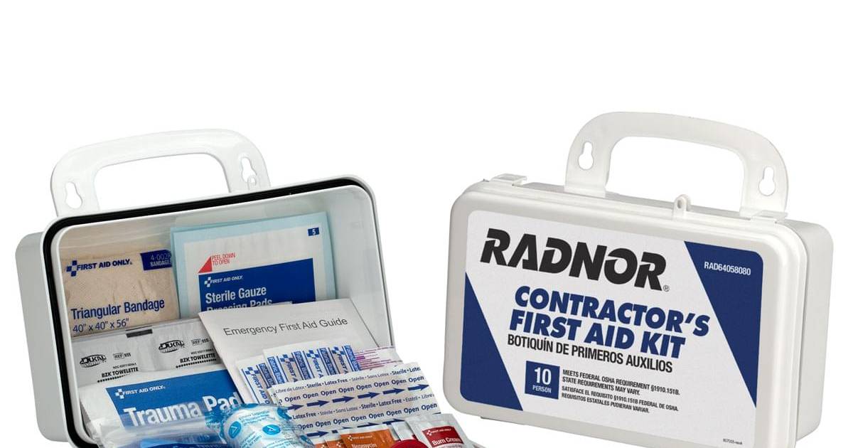 First Aid Kit Contractor 10 Person Plastic Case | Product | Crescent ...